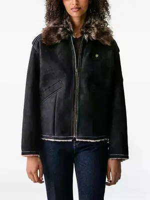 AERONAUTICA MILITARE Shearling Jacket - Blue