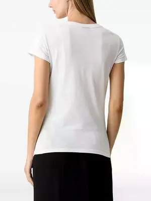 Armani Exchange Logo-embroidered T-shirt