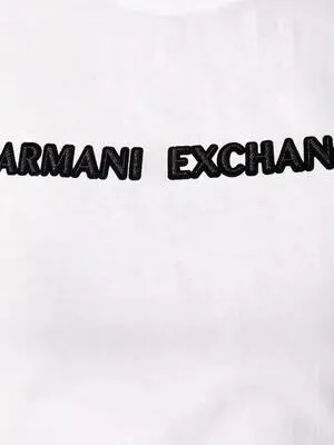 Armani Exchange Logo-embroidered T-shirt