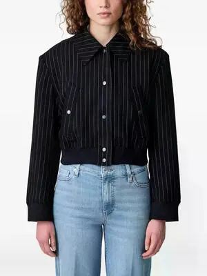 WRSTBHVR Nadeen Pinstripe Cropped Jacket