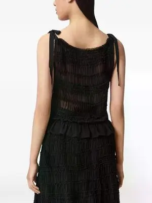 ALLSAINTS Shirred Ruffled Top