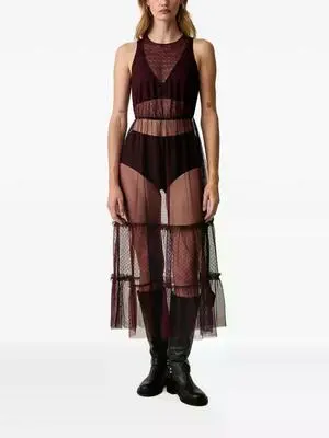 ALLSAINTS Ruffled Midi Dress