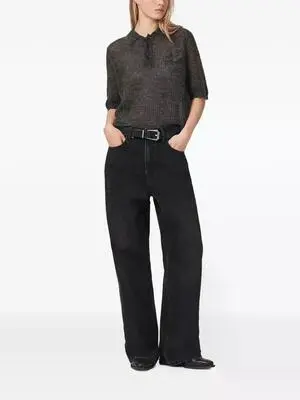 ALLSAINTS Logo-embroidered Polo-style Sweater