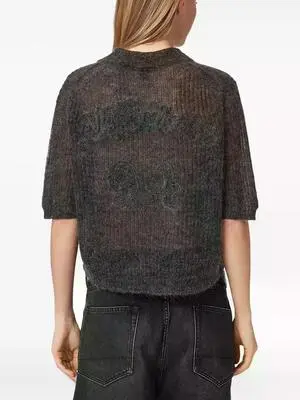 ALLSAINTS Logo-embroidered Polo-style Sweater