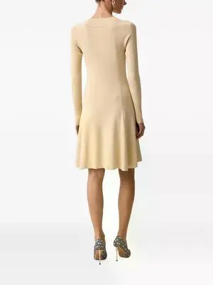 Armani Exchange Ribbed Long-sleeves Mini Dress