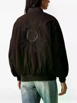 Armani Exchange Blouson Logo-embroidered Bomber Jacket