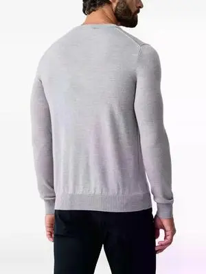 TRUSSARDI Embroidered-logo Crew-neck Sweater