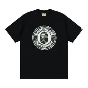A BATHING APE 1st Camo Busy Works Tee - Black