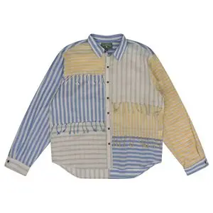 DENIM TEARS Braided Striped Button-up Shirt