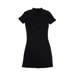 Balenciaga Structured Short Sleeve Cotton Jersey Dress 'faded
