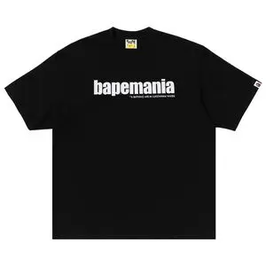 A BATHING APE Logo Relaxed Fit Tee #1 - Black