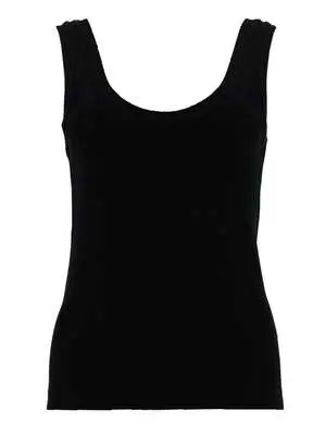 Brunello Cucinelli Cotton & Elastane Knit Top - Black
