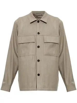 Paul Smith Wool-cashmere Dress Shirt - Grey