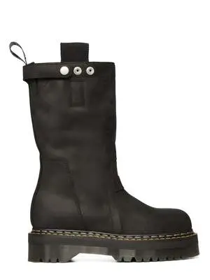 DR. MARTENS X RICK OWENS Rick Owens-inspired Leather Boots For - Black