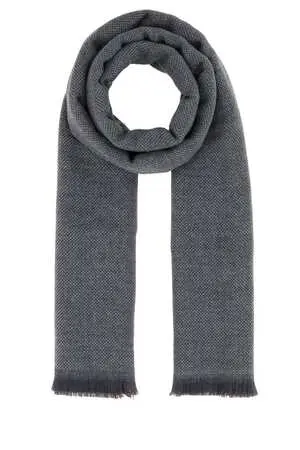 Brunello Cucinelli Wool & Cashmere Scarf 170 Cm X 47 Cm - Grey