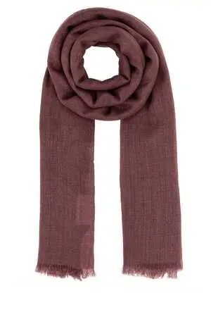 Brunello Cucinelli Antiqued Cashmere-blend Scarf 220 X 90 Cm - Pink
