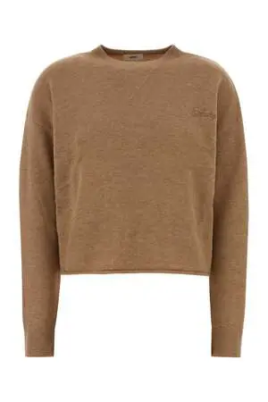AUTRY Wool Blend Crewneck Sweater - Camel