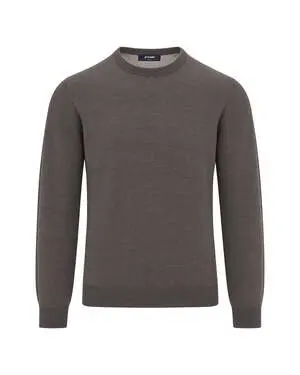 K-WAY Crewneck Sweater - Brown Dark