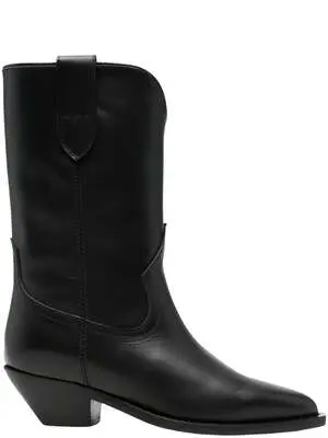 VIA ROMA 15 Leather Boots - Black
