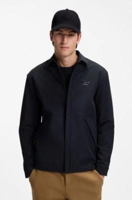 BOSS Porsche X Stretch-cotton Cap With Glossy Logo