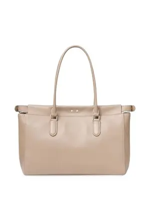 Fendi Peekaboo Small Leather Tote - Grey