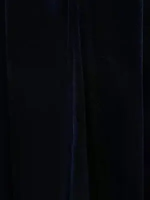 BLANCA VITA Velvet Long-sleeve Midi Dress