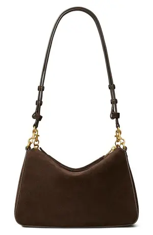 Tory Burch Perry Small Suede Shoulder Bag