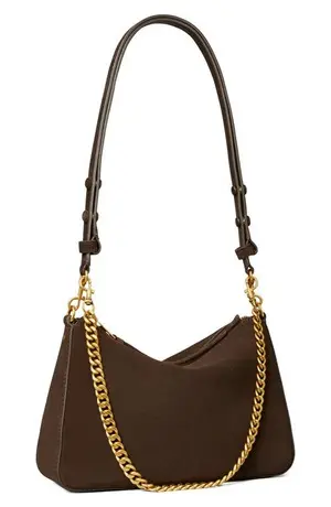 Tory Burch Perry Small Suede Shoulder Bag