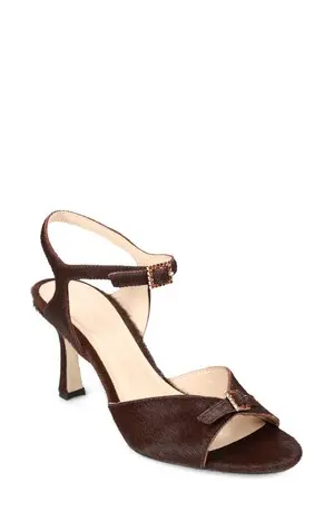 Pelle Moda Winny Calf Hair Sandal - Espresso