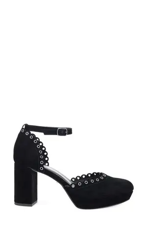 Pelle Moda Leana Platform Pump - Black