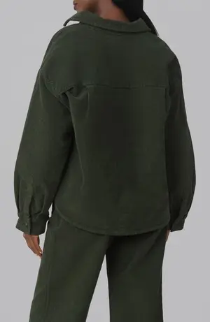 LOLA DENIM Margot Corduroy Shirt - Command Sage