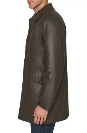 Cole Haan Coated Cotton Barn Coat