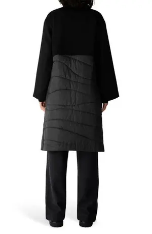 Eileen Fisher Stand Collar Coat