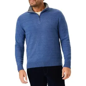 Robert Graham Poggio Quarter Zip Sweater - Navy