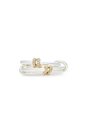 SPINELLI KILCOLLIN Jovie Sterling 18k Gold & Diamond Linked Ring