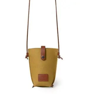 GRAF LANTZ Hana Merino Wool Phone Crossbody - Brine/sienna