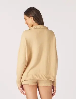 GLYDER Elevated 1/4 Zip - Tan