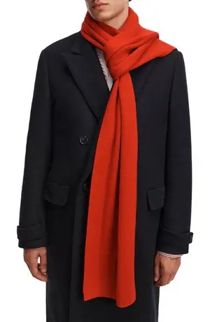 Rag & Bone Brooks Wool Scarf Red