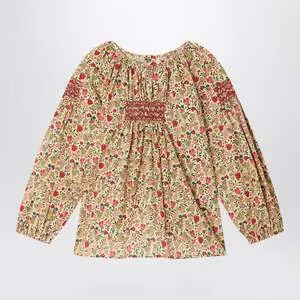 Bonpoint Poldie Floral Organic Cotton Blouse