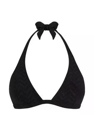 Vilebrequin Jacquard Chevron Bikini Top - Black
