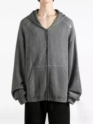 ROA Bee Sun Waffle-knit Zip-up Hoodie