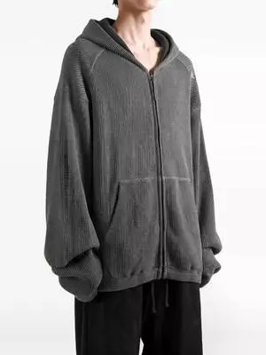 ROA Bee Sun Waffle-knit Zip-up Hoodie