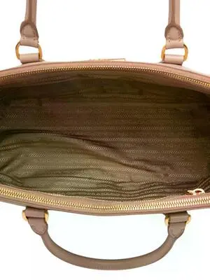 Prada 2013-2026 Medium Saffiano Lux Galleria Double Zip Satchel