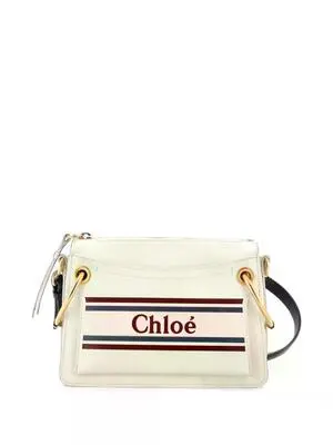 Chloé Roy Logo Printed Leather Small Shoulder Bag