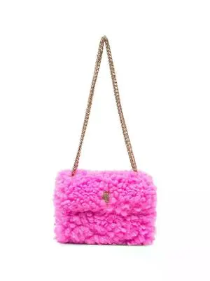 Kurt Geiger Mini Kensington Faux-shearling Shoulder Bag - Pink