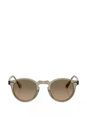 Oliver Spencer Gregory Peck Sun Round-frame Sunglasses - Neutrals