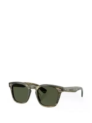 Oliver Spencer Square-frame Sunglasses - Brown