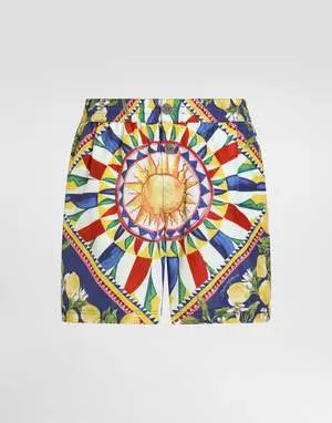 Dolce & Gabbana Carretto-print Swim Boxer Shorts - Multicolor