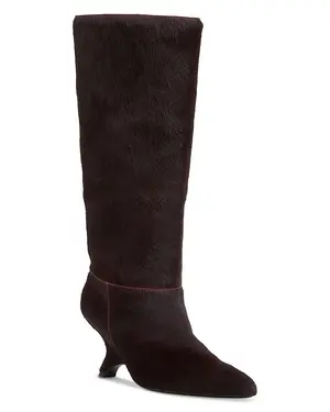 Simkhai Mel Knee High Calf Hair Boots - Fig