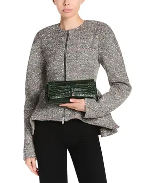 Stella McCartney Ryder Croc Embossed Pouchette